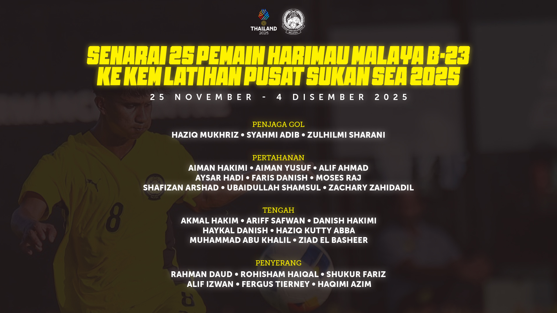 Nafuzi Senaraikan Penyerang Kelahiran Glasgow Ke Sukan SEA 2025 – Sukanz